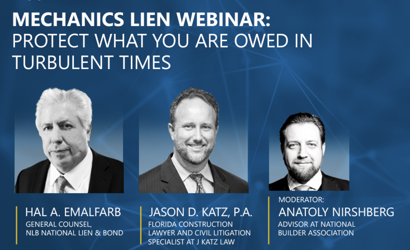 Webinar: Protect what you are owed in turbulent times – National Lien ...